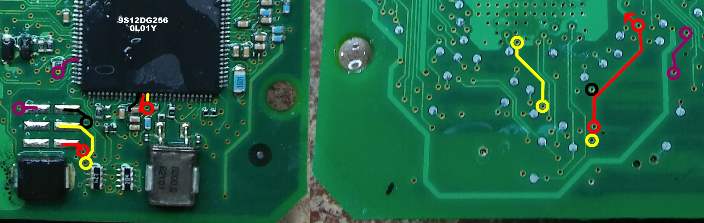 Ford Escape 2008 BCM,SJB with 9S12DG256 mask 0L01Y