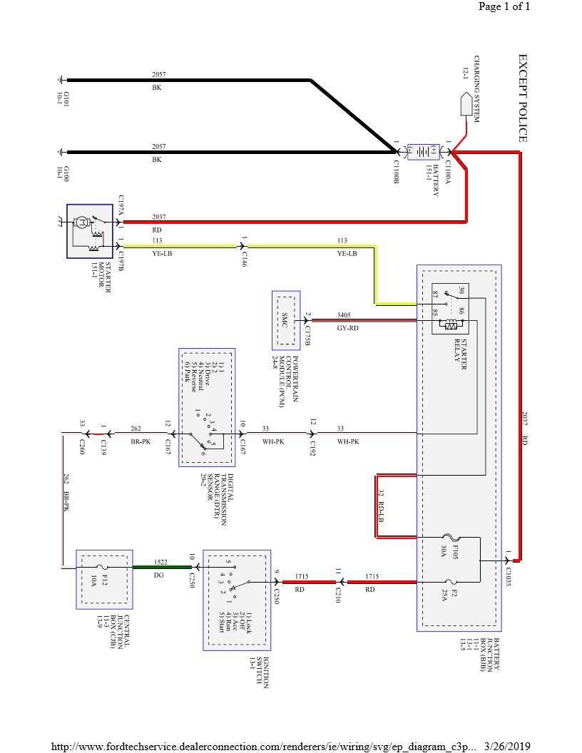 Ford Crown Victoria 2006-2010 wiring diagrams