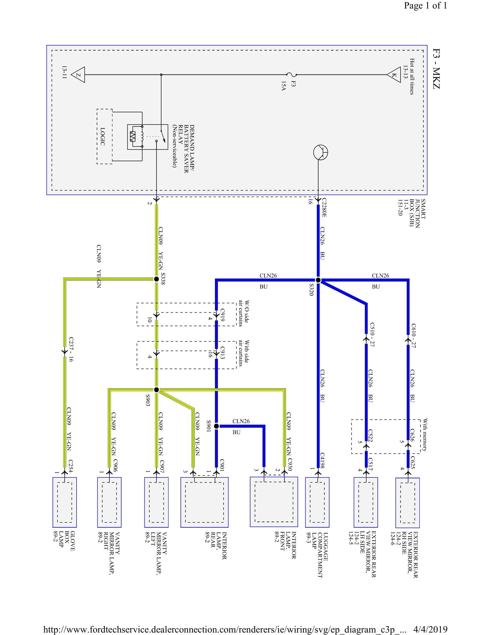 Ford Fusion 2006-2009 wiring diagrams
