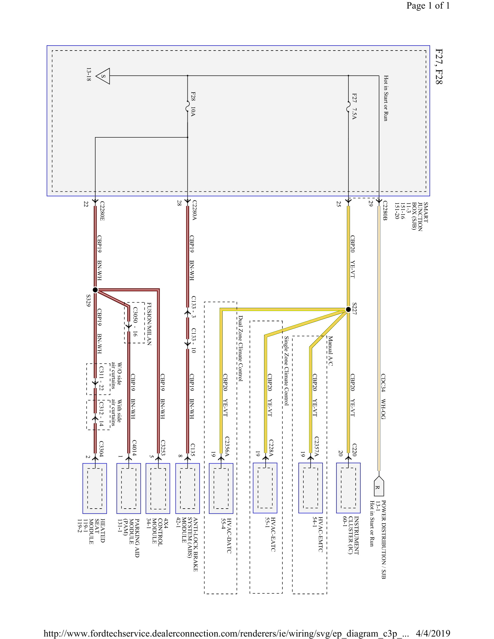 Ford Fusion 2006-2009 wiring diagrams