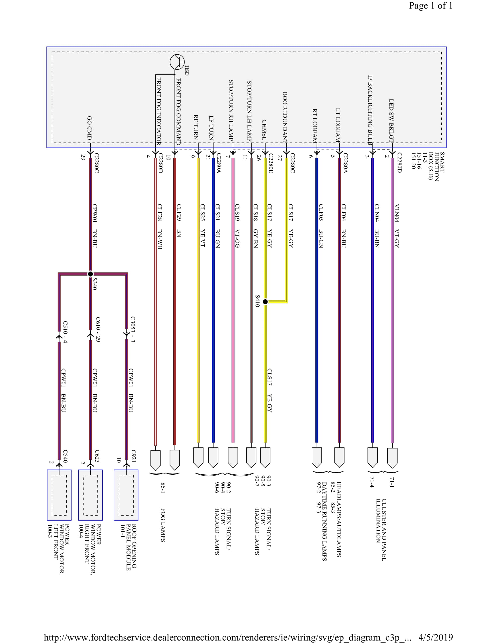 Ford Fusion 2006-2009 wiring diagrams